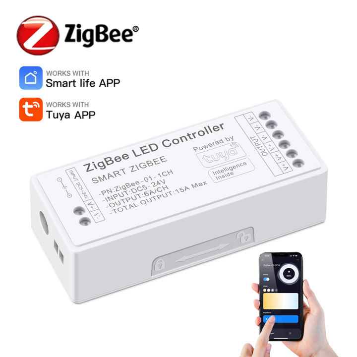 Zigbee Controller DC5V 12V 24V LED Light Dimmer Box work with Tuya ...