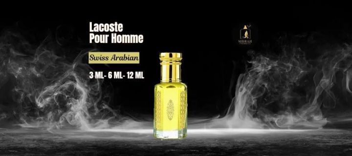 Lacoste Pour Homme- Perfume Type Attar- Swiss Arabian (U.A.E)- 3 ML| 6 ...