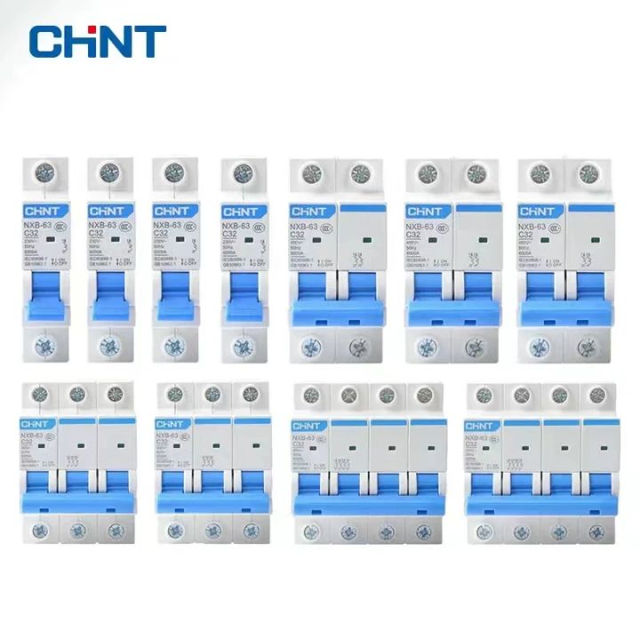 CHINT MCB NXB-63 Miniature Circuit Breaker 1P 2P 3P 4P AC 230/400V CHNT ...