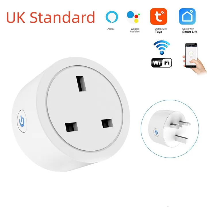 Smart Plug UK WIFI Timing Socket Smart Home Power Outlet Power Monitor ...