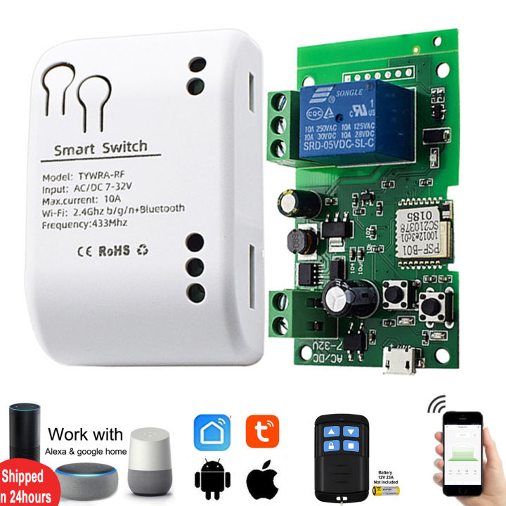 WiFi Smart Garage Door Opener Switch Sliding Gate Controller Work With ...