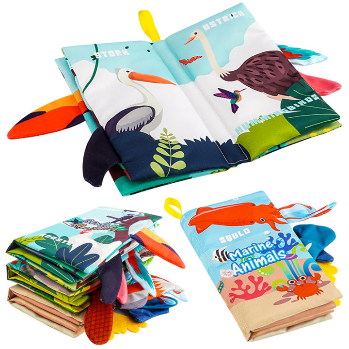 Baby Books Toys, Baby Books 0-6 Months, 3PCS Touch and Feel Cloth ...