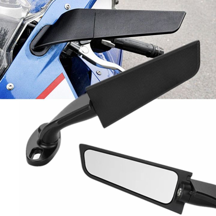 Motorcycle Mirror Modified Wind Wing Adjustable Rotating Rearview ...