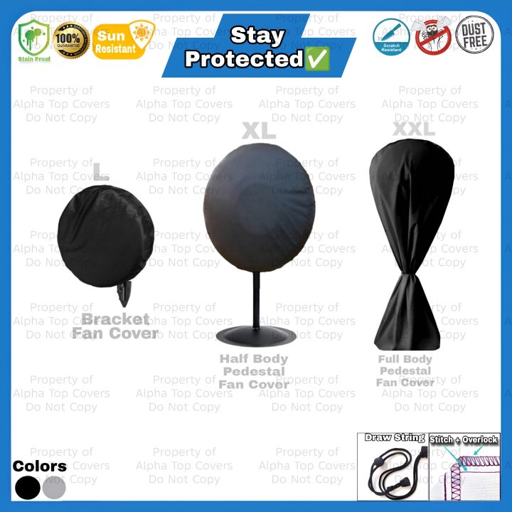 Full Size Pedestal Fan Cover, Bracket Fan Cover - Dust Protection ...