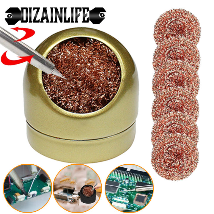 Soldering Iron Tip Cleaner Desoldering Cleaning Ball Welding Soldering ...