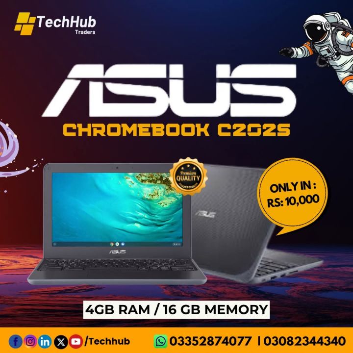 ASUS C202S Chromebook 11.6" | Intel Celeron | 4GB RAM + 16GB SSD ...