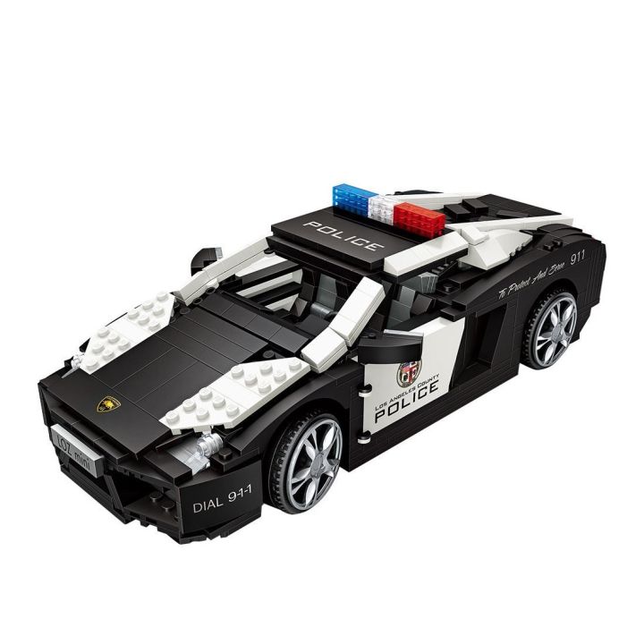 1,005 PCs 1:18 police car building blocks toy _ Loz 1113 | Shop.com.mm