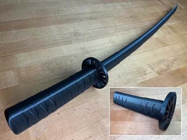 72cm Demon Slayer Swords Anime Samurai Weapon Sword Metal Ghost Cosplay ...