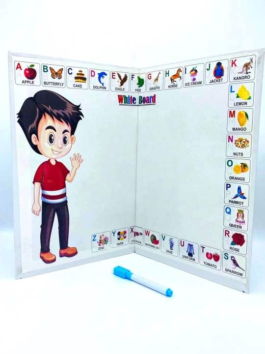 Learning folding white board for kids with marker easy to write and ...