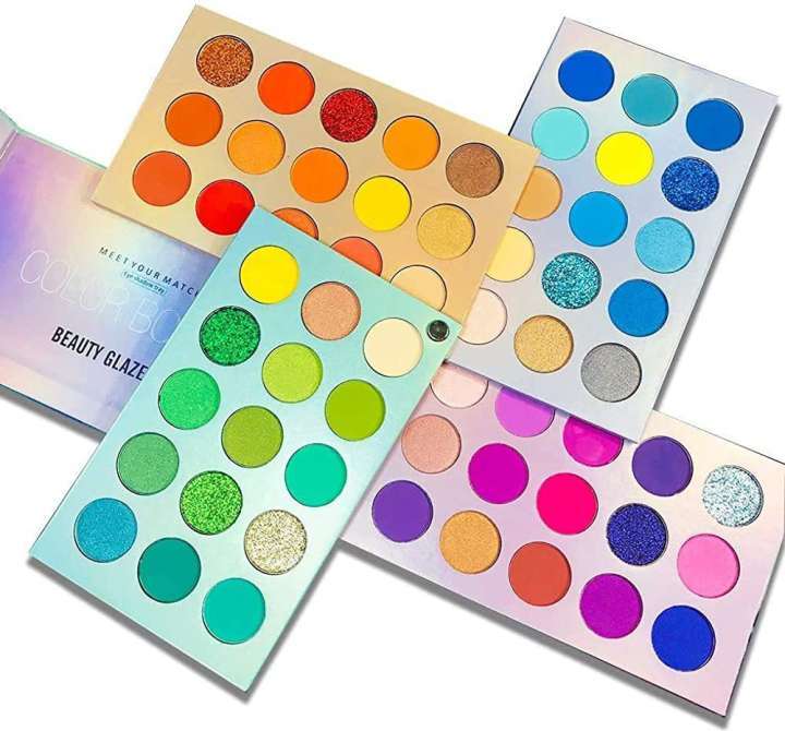 60-Color Color Board Eyeshadow Palette 4-in-1 – Highly Pigmented Matte ...