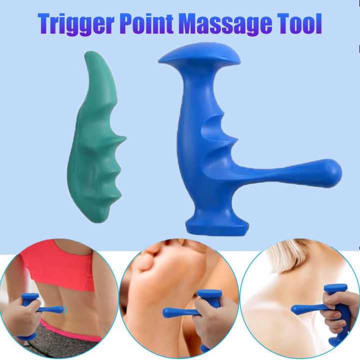 Manual Trigger Point Massage Tool and Thumb Saver Full Body Deep Tissue ...