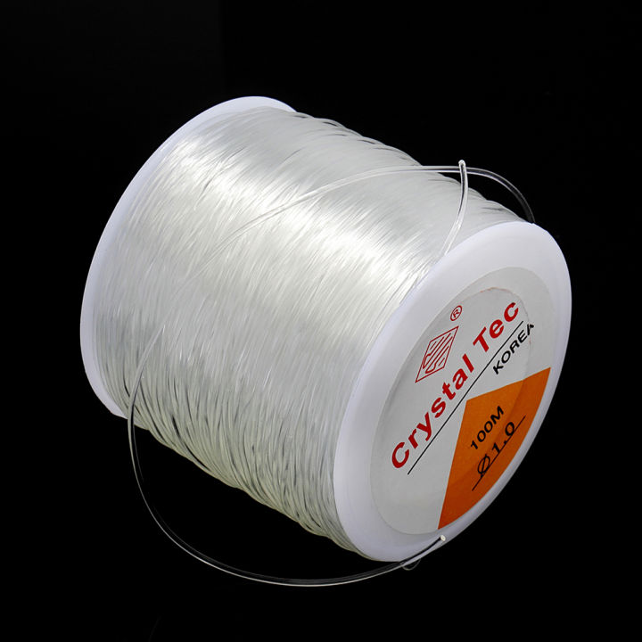 1 Roll Round Transparent Fish Wire Elastic Wire Crystal Line DIY Beaded ...