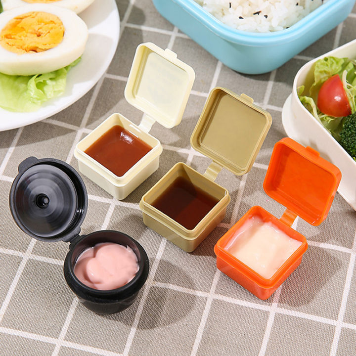 4Pcs Mini Seasoning Sauce Bottle Portable Tomato Ketchup Bottle Salad ...