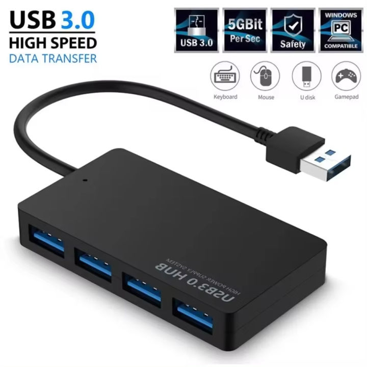 High-speed Usb 3.0 Hub Multi Usb Splitter 4-port Multiple Expander ...