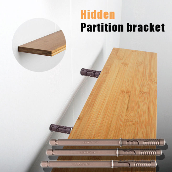 Hidden shelf support floating wall shelf bracket wooden invisible ...