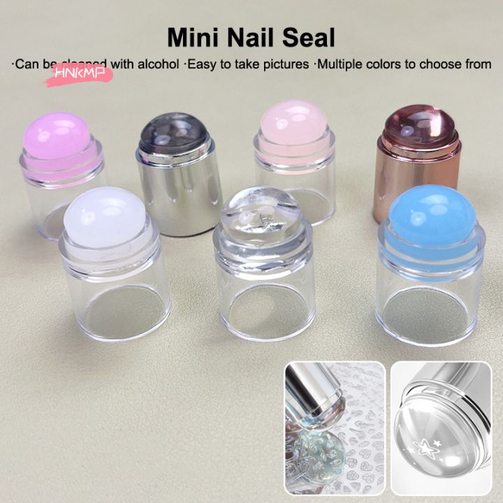 1Pc Erasable Mini Single Head Silicone Nail Stamping Tool with Scraper ...