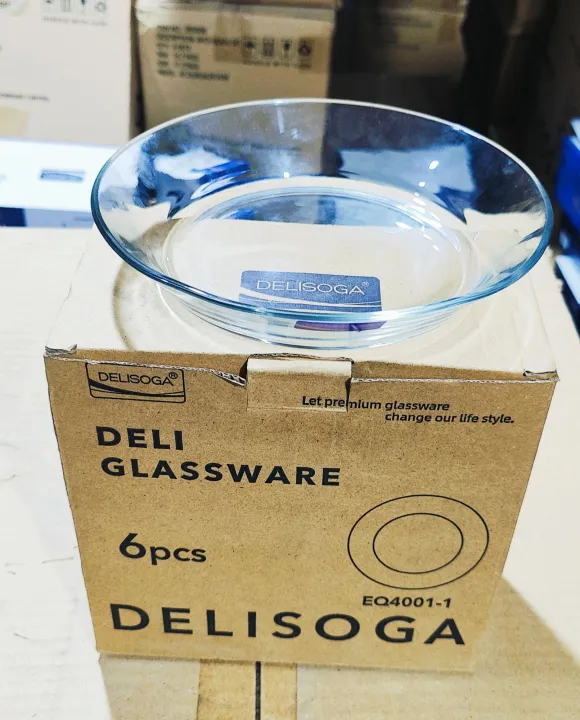 delisoga Glassware Dinnerware Plates-7.5 inch plate Peking of 6 Pcs Set ...