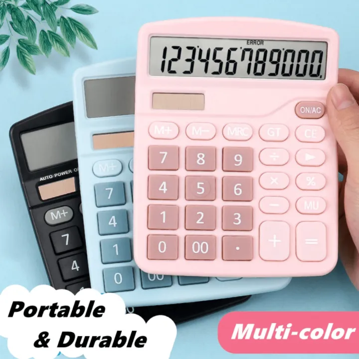 1Pcs Solar Scientific Calculator Desktop Financial Office Computer ...