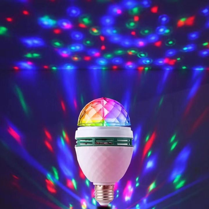 Multicolor Stage Effect Lighting Atmosphere Rotating E27 light bulb ...