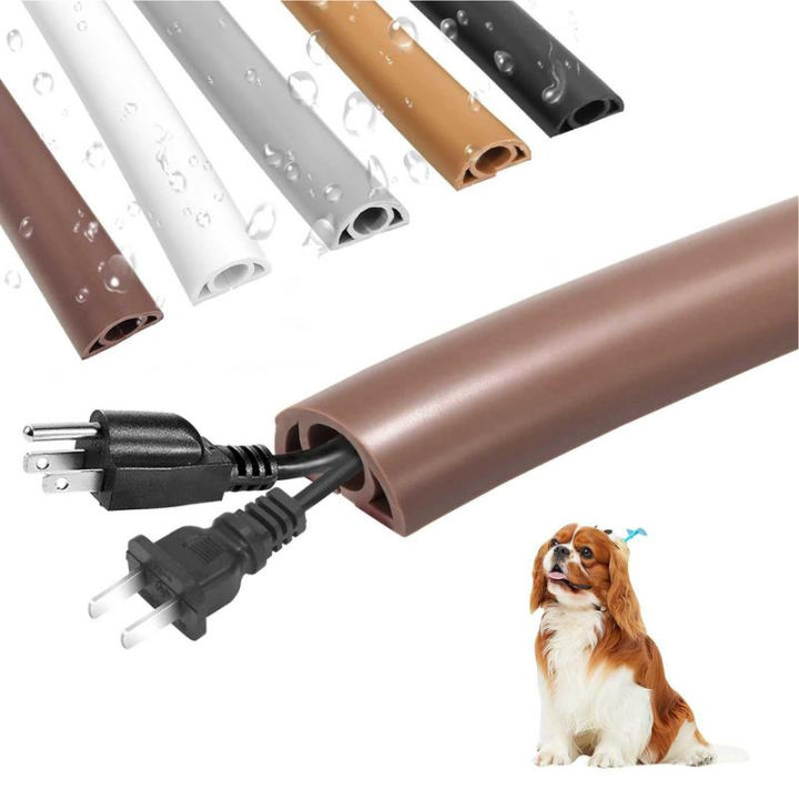 1PC 118.1inch Floor Cord Cover Sheaths PVC Flexible Electrical Conduit ...