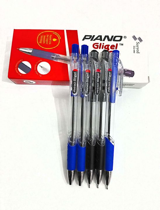 Piano Gli Gel Ball Point Pen, Needle Point Ball Pen, Pack of 10 Pens ...