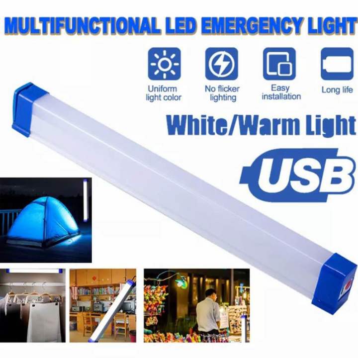Magnetic USB Rechargeable Emergency Led Tube Light Energy Saving Night ...
