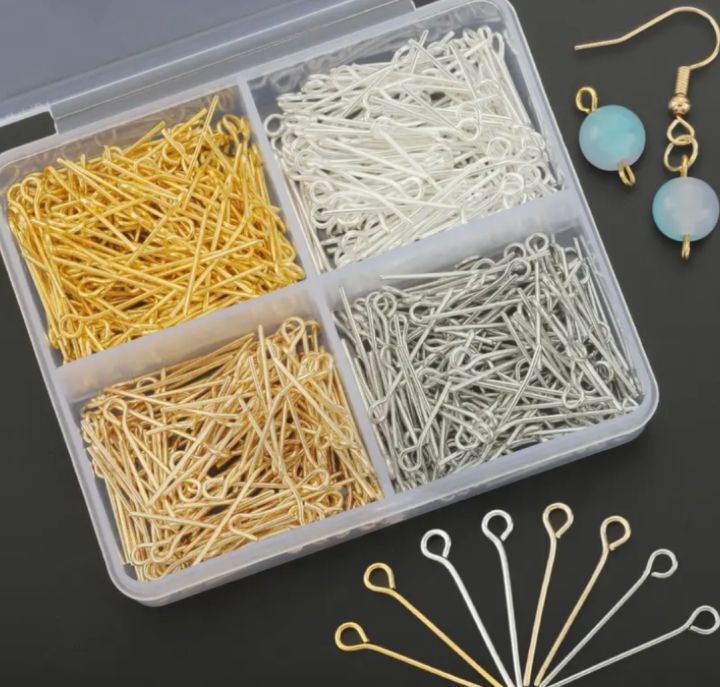 200pcs 100Pcs/High quality Stainless Steel Nine Eye Pins - Golden ...