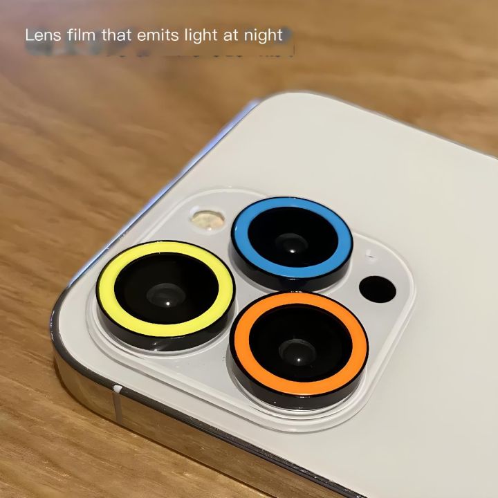 Luminous Ceramic Camera Protector Film For iPhone 11 12 13 14 15 Pro Max 15 Plus 12 13 mini Lens ...