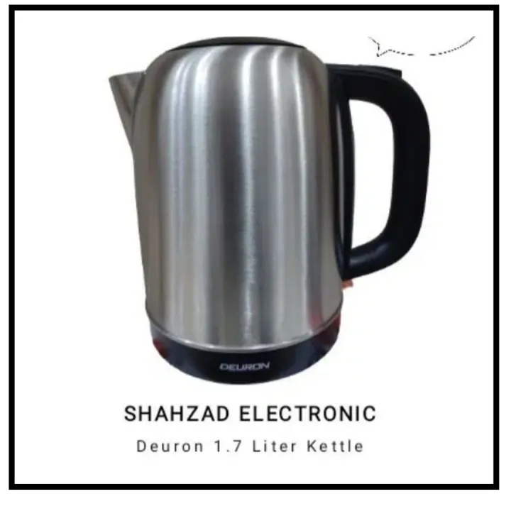 Deuron Electric Kettle 1.7 Liter 5 Year's Warranty | Daraz.pk