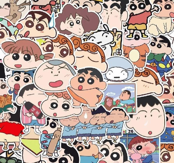 25pcs cute shin chan stickers Perfect for decorating laptop phone ...