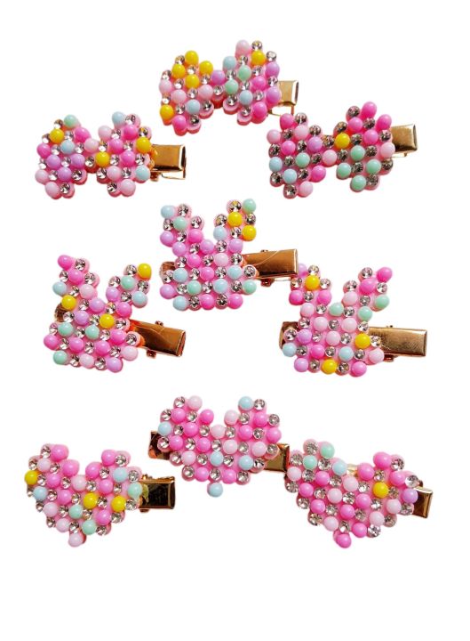 Baby hair accessories, Fancy Hair Pins for little Girls + 4 Bubble Hair ...