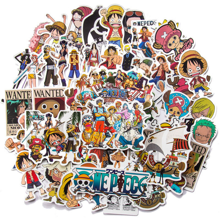 💥Ready to ship💥New cartoon anime One Piece OnePiece waterproof stickers ...