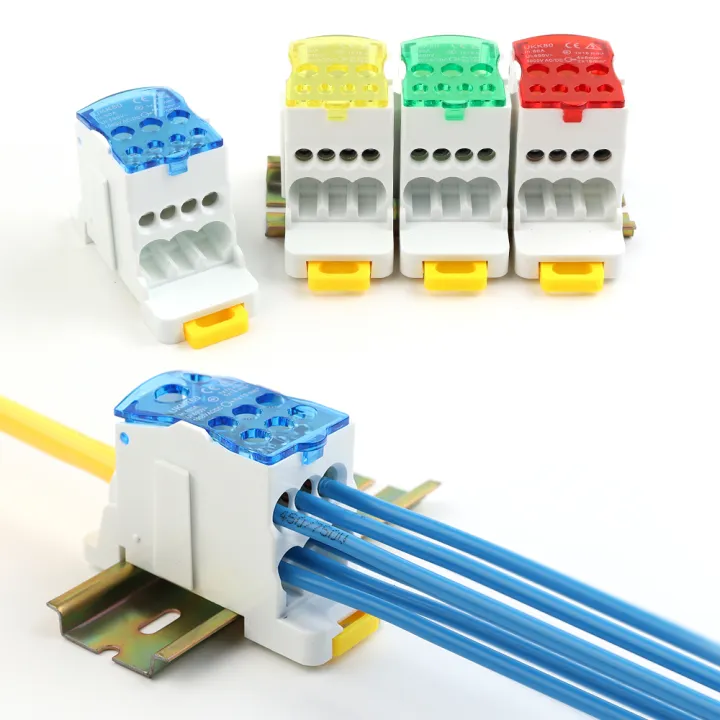 Electric Split Din Rail Terminal Block Junction Box Power Wire ...