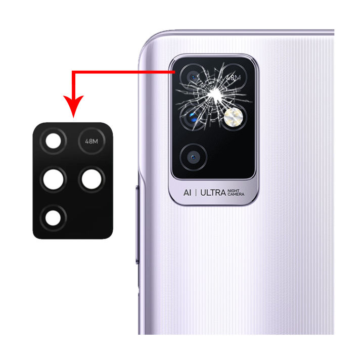 Infinix Note 10 Rear Camera Glass Lens Replacement - Scratch Resistant ...