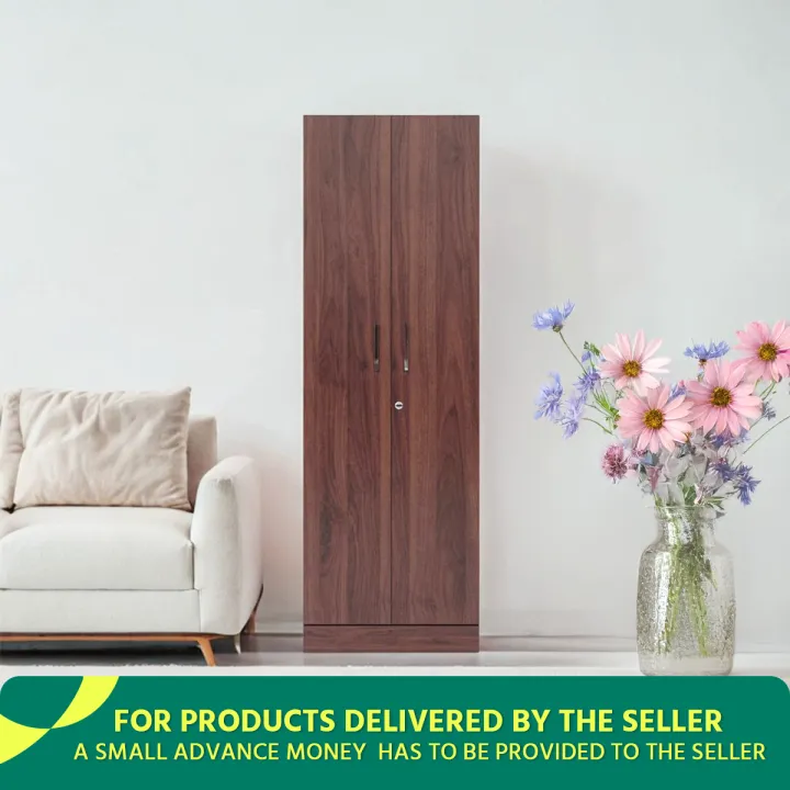 Furnisha 2 Door Wakefit Almira With Lock And 5 Shelves Cloth Rack ...