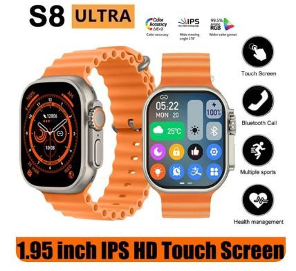 S8 Ultra Sim Supported 4G Smart Watch WI-FI Android 1GB Ram 16 GB Rom ...