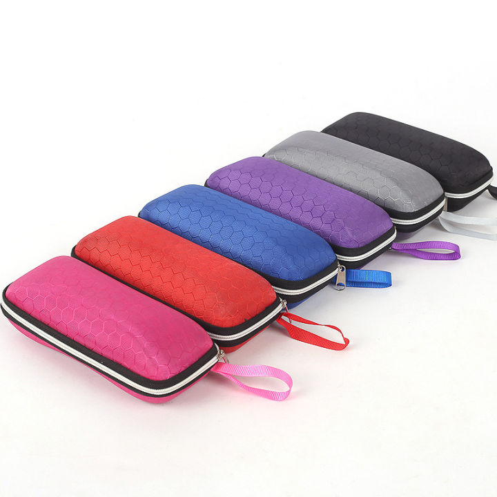 Portable Glasses Case For Women Men Sunglasses Box With Lanyard Zipper ...
