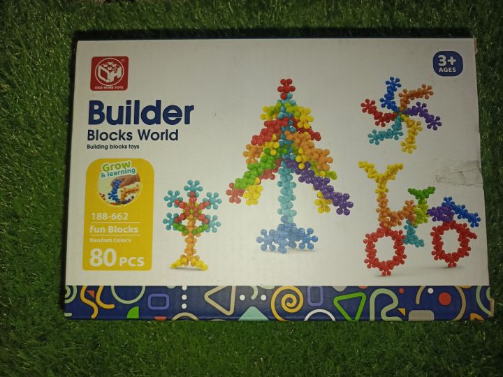 Builder blocks |KIDS HOME TOYS Builder Blocks World 80 PCS | Snowflake ...