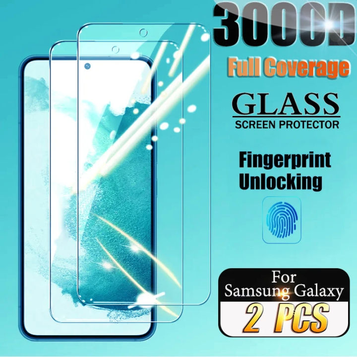 2PCS Fingerprint Unlocking Tempered Glass For Samsung Galaxy S25 Ultra ...