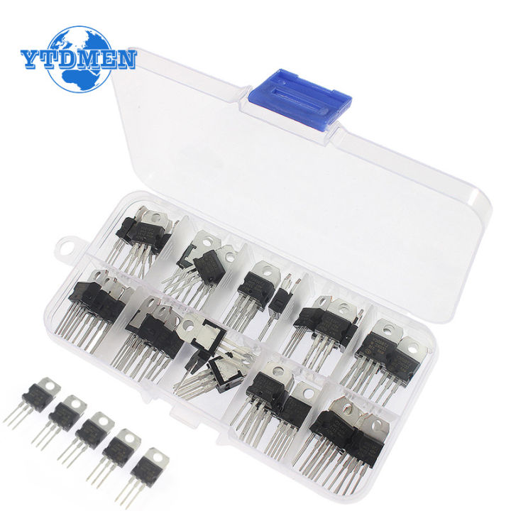 5/50PCS Voltage Regulator IC kit LM317T L7805CV L7806CV L7808CV L7809CV L7810CV L7812CV L7815CV ...