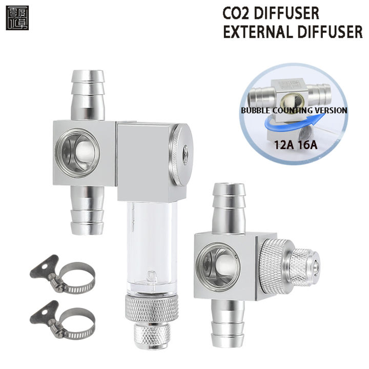 ZRDR new aquarium CO2 external atomizer, with bubble counter atomizer, super diffuser outside ...