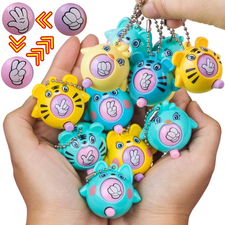 1-10Pcs Mini Rock-paper-scissors Keychain Pendant Toys for Kids ...