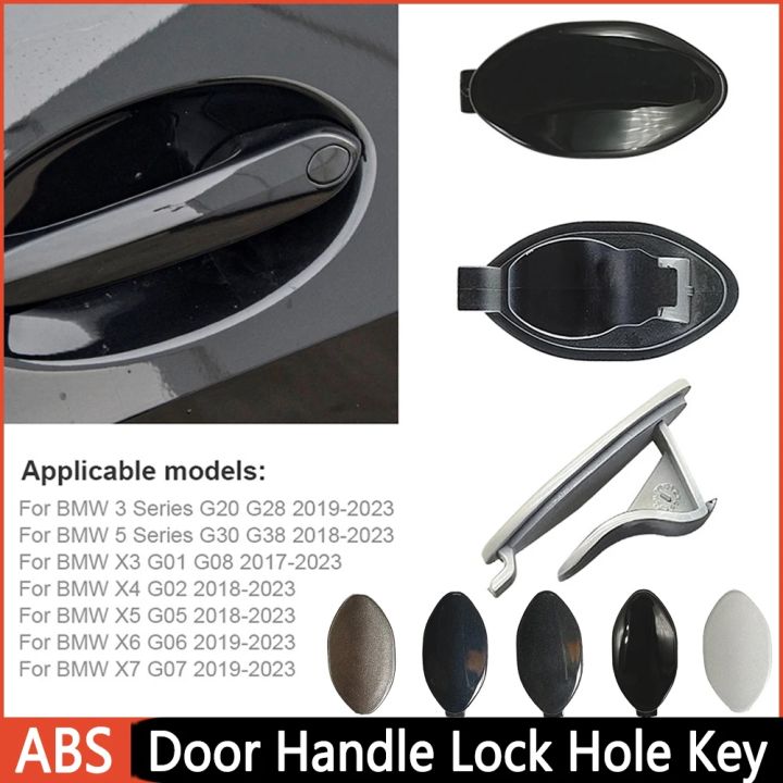 Door Handle Lock Key Hole Cap Front Left 51217489341 ABS for BMW 3 ...