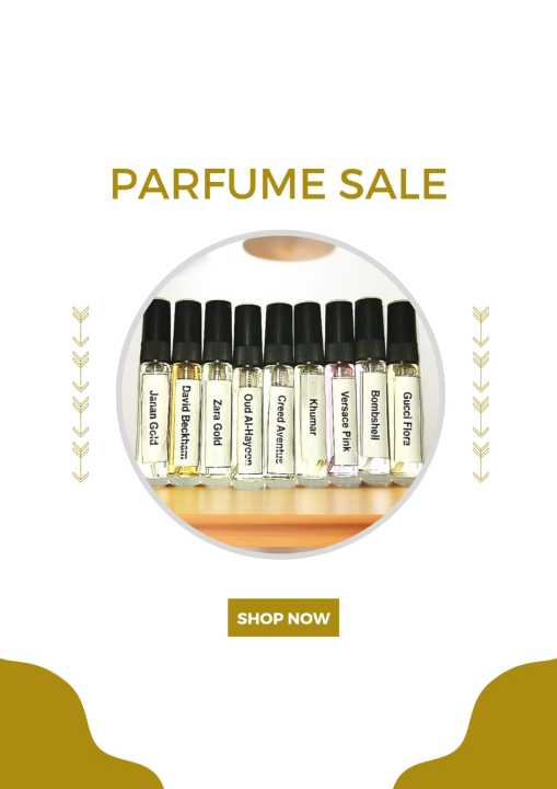 Sample pack of 9 testers 6ml each of famous long lasting perfumes ...