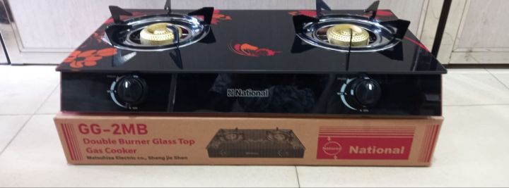 National Brand Gas Cooker Glass Burner Double Original | Daraz.lk