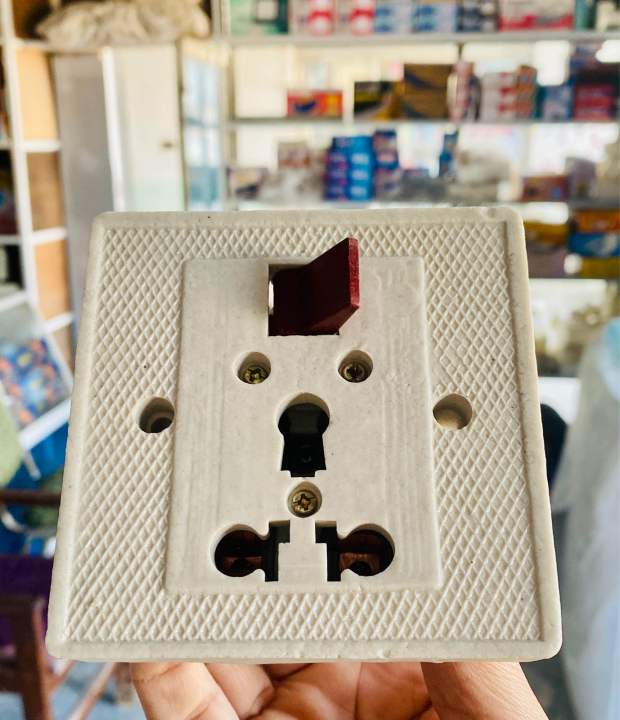 DSK 3-in-1 Power Plug – Double Porcelain, 40A Fireproof Electrical ...