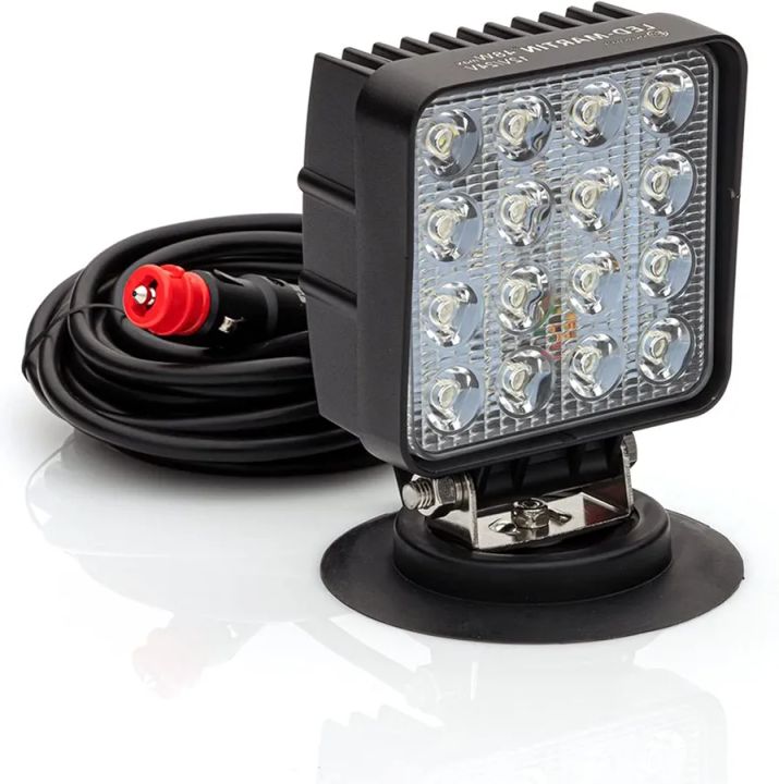 German Imported LED-MARTIN® 48W work light with magnetic base - 12V/24V ...