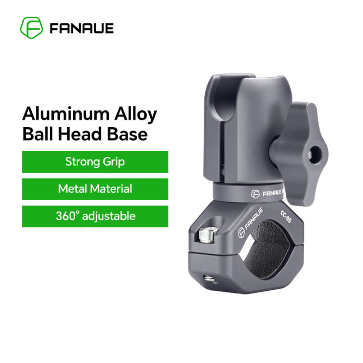 FANAUE Motorcycle Mobile Phone Holder Extension Handlebar Hoop Ball ...