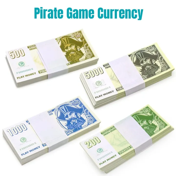 100PCS Pirate Currency Banknotes Props Festival Paper Money Kids Toys ...