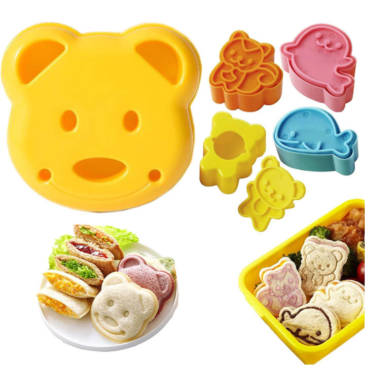Sandwich Cutter Set for Kids Children DIY Cute Animals Bread Toast ...